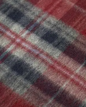 Johnstons Of Elgin Linlithgow Burgundy Cashmere Scarf