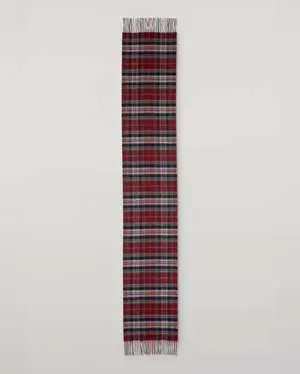 Johnstons Of Elgin Linlithgow Burgundy Cashmere Scarf