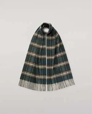 Johnstons Of Elgin Doune Bottle Cashmere Scarf - Green