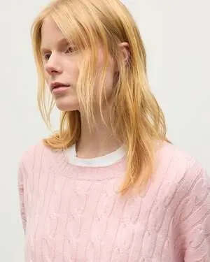 Johnstons Of Elgin Cashmere Cable Knit Jumper