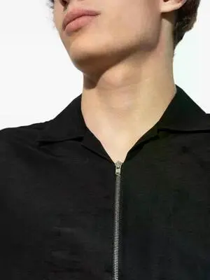 Kenzo Zip-up Logo-embroidered Shirt