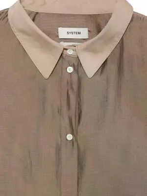 SYSTEM Long-sleeve Button-fastening Shirt