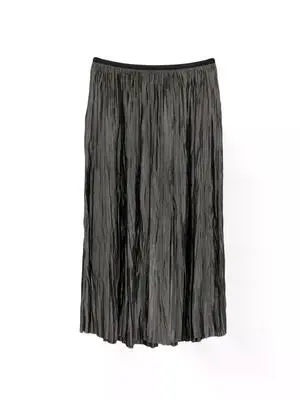 ROBERTO COLLINA Pleated Midi Skirt - Grey
