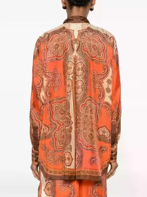 Zimmermann Mahon Paisley-print Silk Shirt