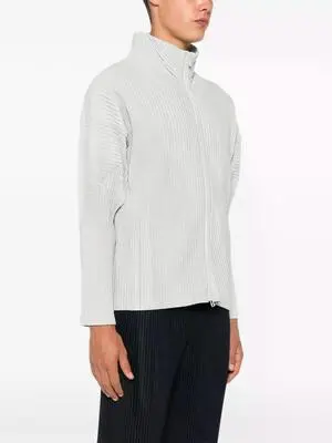 Issey Miyake Plissé Zip-up Shirt