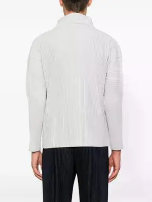 Issey Miyake Plissé Zip-up Shirt
