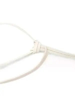 PANICALE Bead-embellished Leather Belt