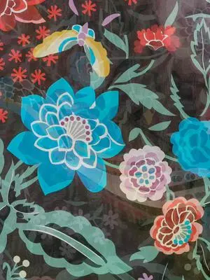 Missoni Floral-print Bird-motif Scarf - Brown