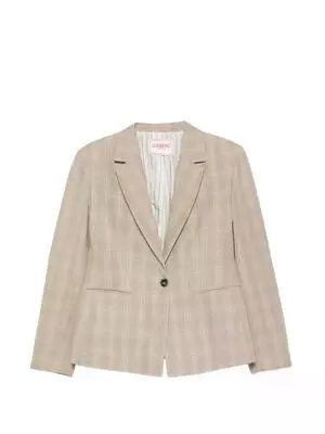 Iceberg Check-pattern Notch-lapel Jacket - Neutrals