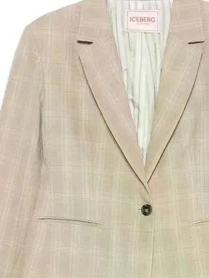 Iceberg Check-pattern Notch-lapel Jacket