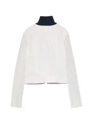 Iceberg Ribbed-knit Panelled Bomber Jacket