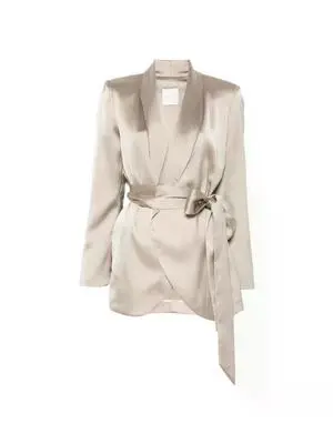 CENERE GB Long-sleeve Belted Jacket