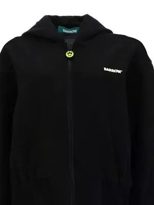 BARROW Logo Print Zip-up Hoodie