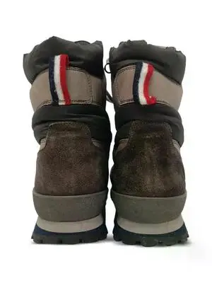 Moncler Suede And Leather Lace-up Hiking Boots