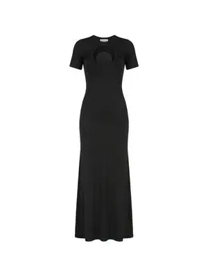 MARINE SERRE Moon Motif Maxi Dress