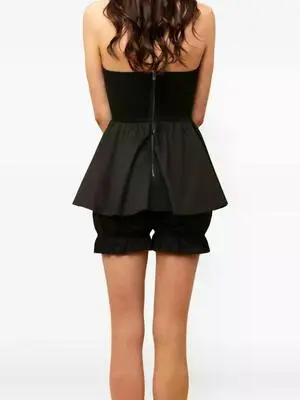CONTESSA MILLS Peplum-waist Romper