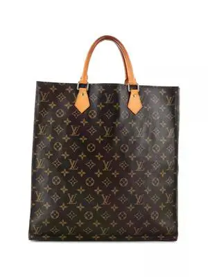LOUIS VUITTON Vintage Sac Plat Monogram Canvas Tote Bag