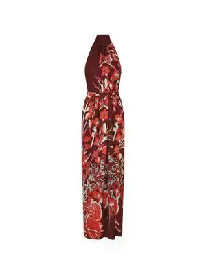 Johanna Ortiz Sac Currents Floral-print Dress - Red