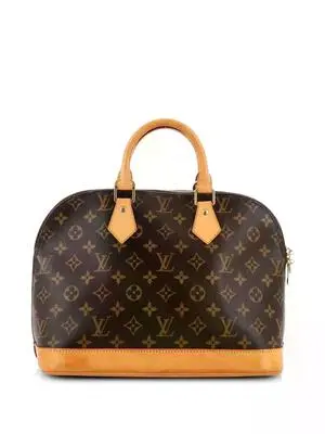 LOUIS VUITTON Monogram Canvas Alma Pm Satchel - Brown
