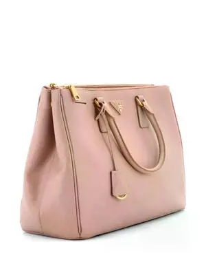 Prada Saffiano Leather Double Zip Tote Bag