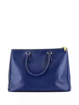 Prada Lux Saffiano Leather Double Zip Tote Bag