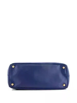 Prada Lux Saffiano Leather Double Zip Tote Bag