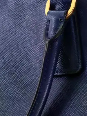 Prada Lux Saffiano Leather Double Zip Tote Bag