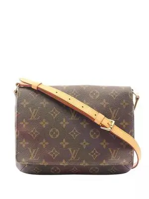 LOUIS VUITTON Monogram Musette Tango Shoulder Bag - Brown