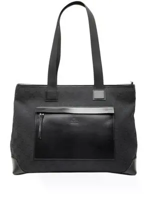 Gucci Gg Canvas Tote Bag - Black