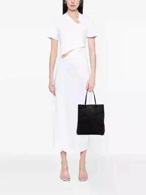 Fendi Zucchino Canvas Tote Bag - Brown
