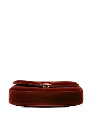 Stella McCartney Faux Velvet S Wave Shoulder Bag