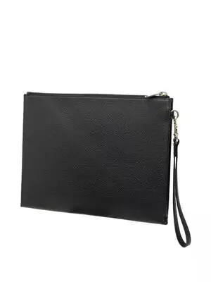 Saint Laurent Grained Calfskin Monogram Clutch Bag