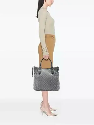 LOUIS VUITTON Monogram Mini Lin Angele Satchel - Grey