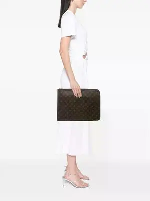 LOUIS VUITTON Monogram Document Business Bag