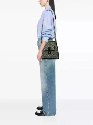 LOUIS VUITTON Monogram Mini Lin Besace Mary Kate Crossbody Bag - Black