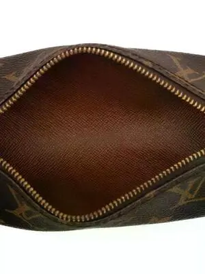 LOUIS VUITTON Monogram Papillon Pochette Handbag - Brown
