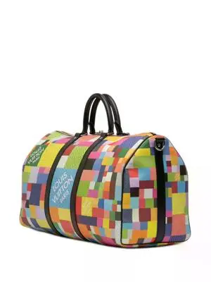 LOUIS VUITTON Keepall Bandouliere 50 Travel Bag - Black