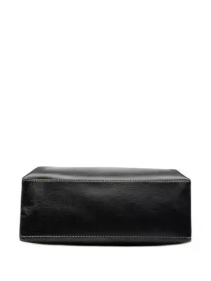 Loewe Bicolor Leather Velázquez Twist Top Handle Bag - Black