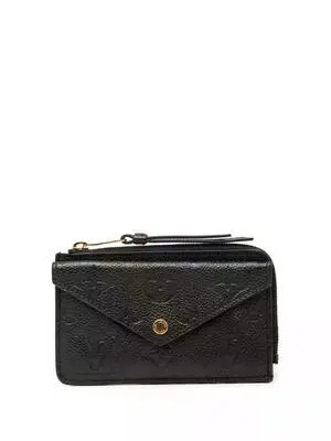 LOUIS VUITTON 2021-2026 Monogram Empreinte Recto Verso Card Holder - Black