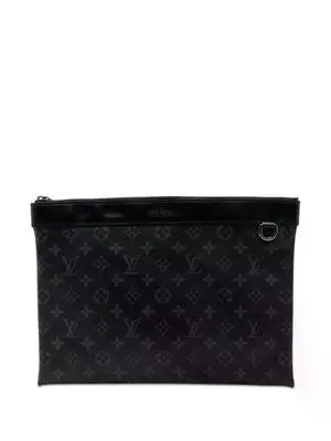 LOUIS VUITTON Monogram Eclipse Discovery Pochette Gm - Black