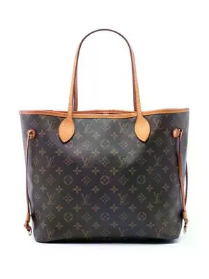 LOUIS VUITTON Monogram Neverfull Mm Tote Bag - Brown