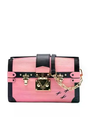 LOUIS VUITTON Epi Trunk Clutch Crossbody Bag - Black