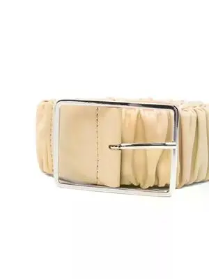 Agl Ruched Leather Belt