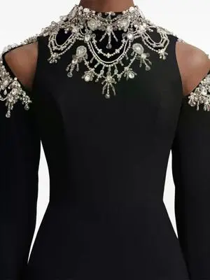 GEMY MAALOUF Embellished Cut-out Gown