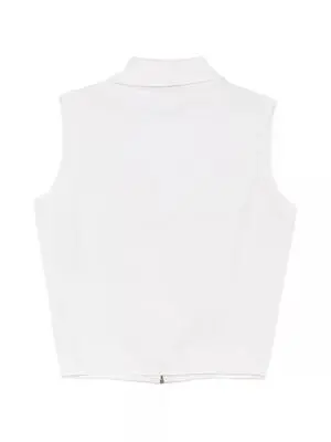 FERRAGAMO Sleeveless Zip-up Top And Shorts Set