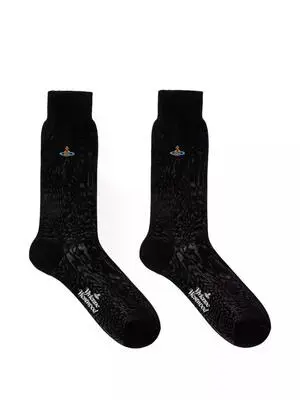 VIVIENNE WESTWOOD Orb Embroidered Socks