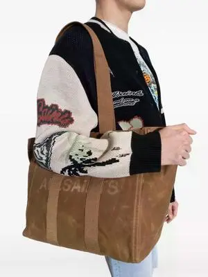 ALLSAINTS Layo Logo-print Tote Bag - Brown