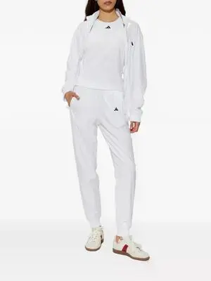 Adidas Walk-on" Logo-print Ruched Sleeve Track Jacket