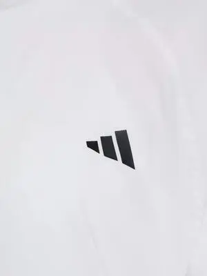 Adidas Walk-on" Logo-print Ruched Sleeve Track Jacket