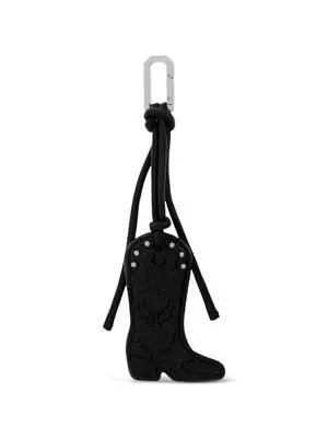 ALLSAINTS Cowboy Leather Keychain - Black